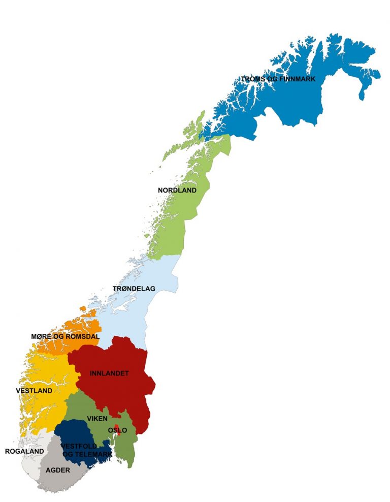 Nye Fylker I Norge Fra 2020 Utrop Nye Fylker I Norge Fra 2020 Utrop