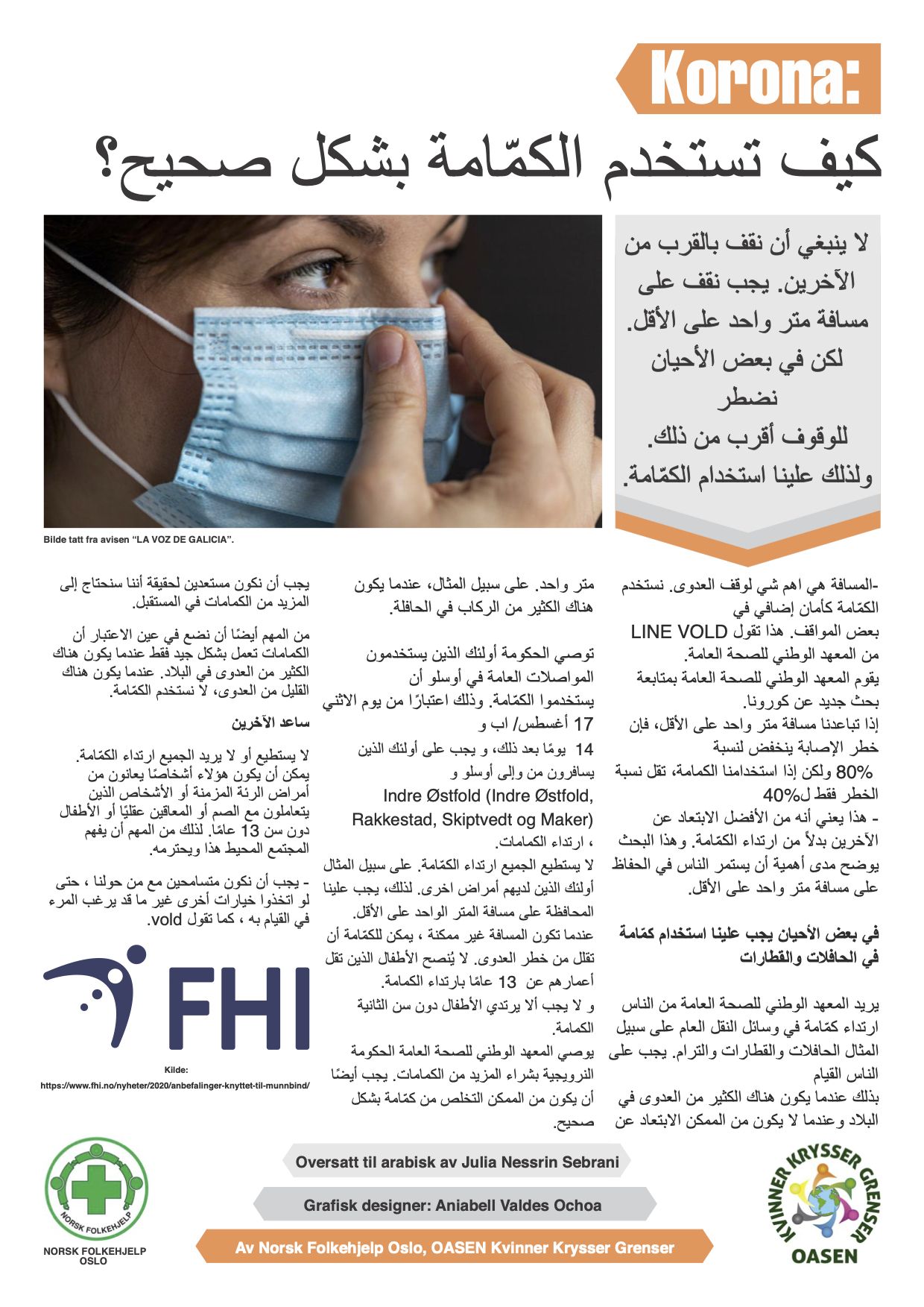 Hvordan kan du bruke munnbind riktig?